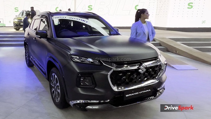 Maruti Suzuki Grand Vitara Matte Grey Auto Expo 2023 Images [HD ...