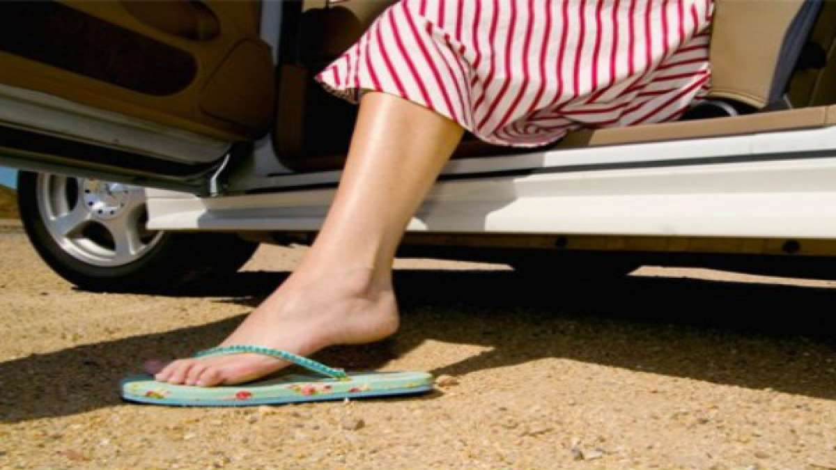 Driving Wearing Flip Flops Is Dangerous Proves Study - DriveSpark News