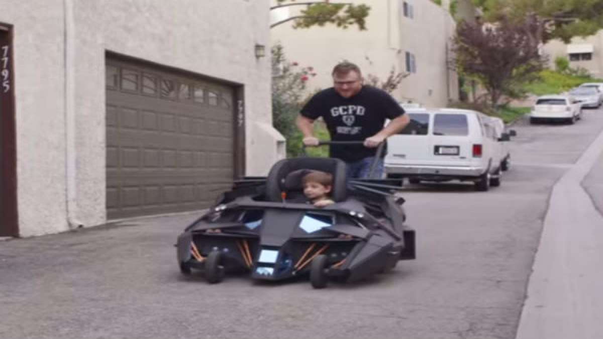 Check Out The Cool Batmobile Stroller For Kids - DriveSpark