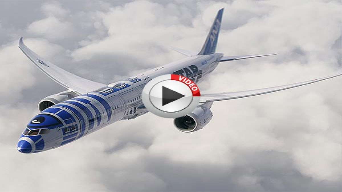 All Nippon Airways Gets A Custom Paint Job Like R2-D2 From Star Wars ...