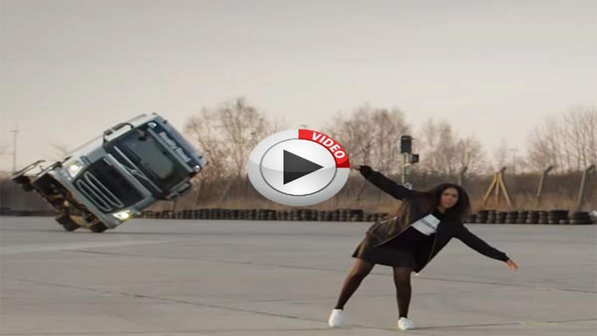 Driving A Volvo FH Truck On Two Wheels—Behind The Scenes - DriveSpark