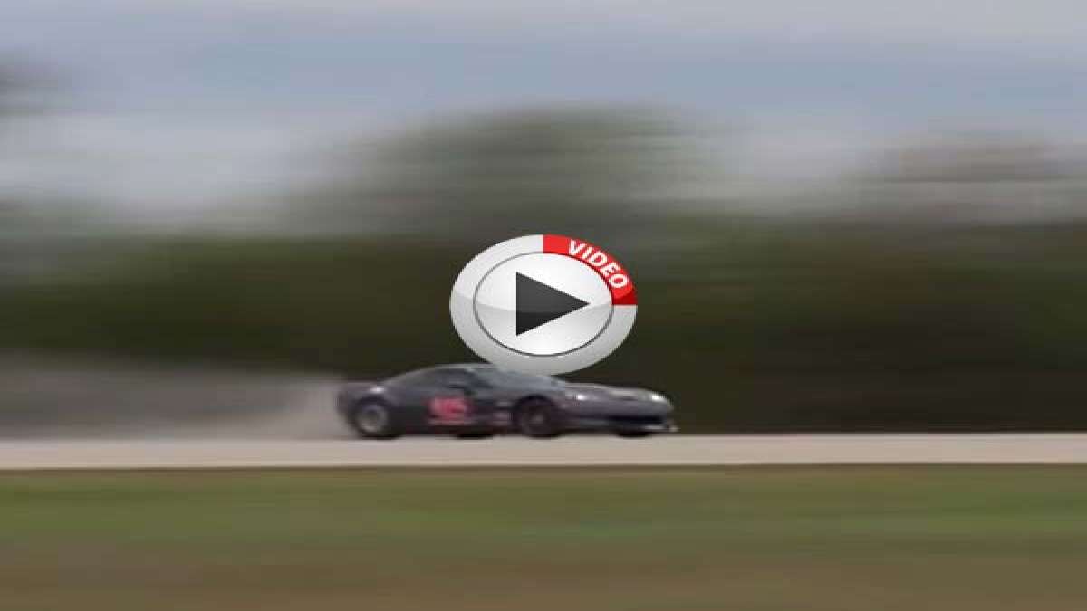 Video: 3000bhp Corvette Goes Flying After Bad Spin - DriveSpark