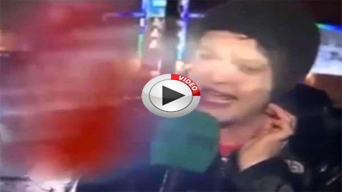 Reporter Gets Hit By Stop Sign In Ireland During Storm Desmond - Video ...