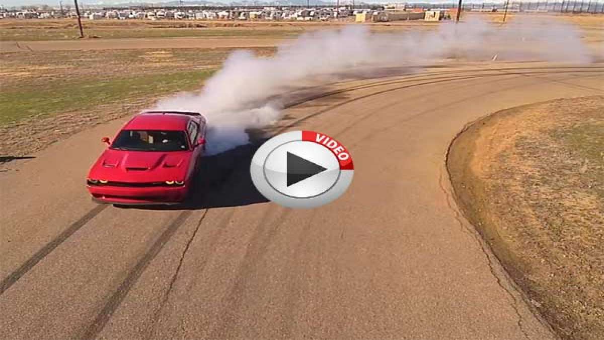 The ABC's Of Drifting With Help From A Dodge Challenger Hellcat - Video ...
