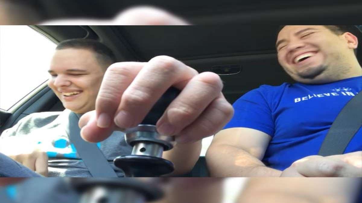 Blind & Autistic Boy Shifts Gears In His Father's Subaru WRX STI ...