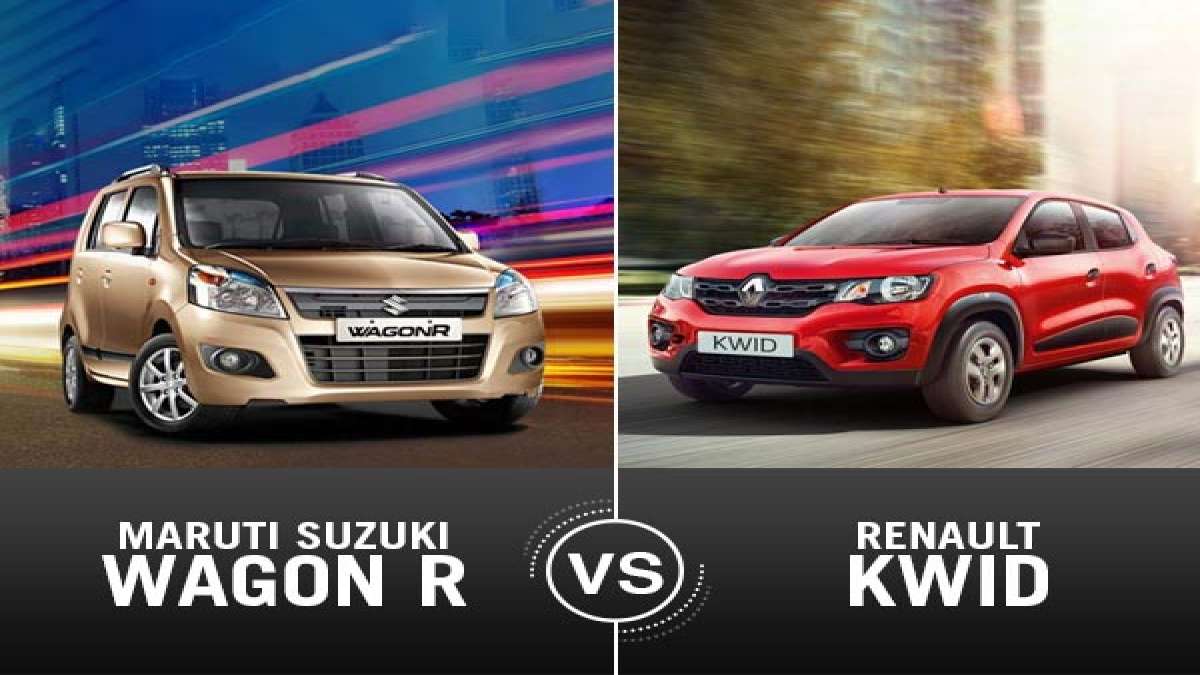 Specification Comparison: Renault Kwid AMT vs Maruti Suzuki Wagon R AMT ...