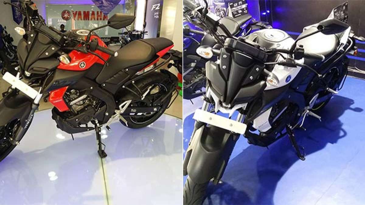 Yamaha MT-15 Red, White & Blue Colours Spotted At Dealership; To Be ...