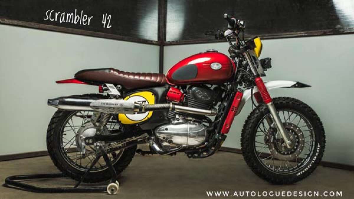Jawa 42 Modified To Scrambler 42; Autologue Design Custom Job Costs Rs ...