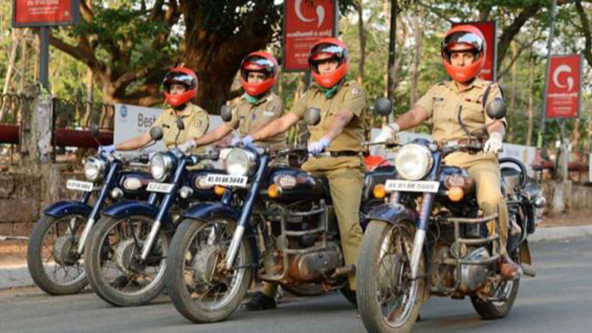 Kerala Police Deploy All-Women Teams On Royal Enfields To Enforce Lock ...