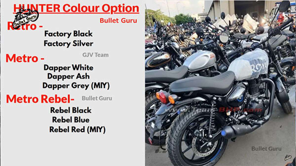 Royal Enfield Hunter 350 To Be Available In 3 Variants - Retro, Metro ...