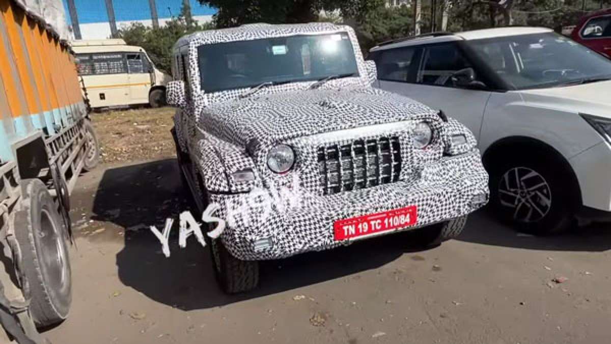 Mahindra Thar 5 Door RWD Spotted Testing - DriveSpark News