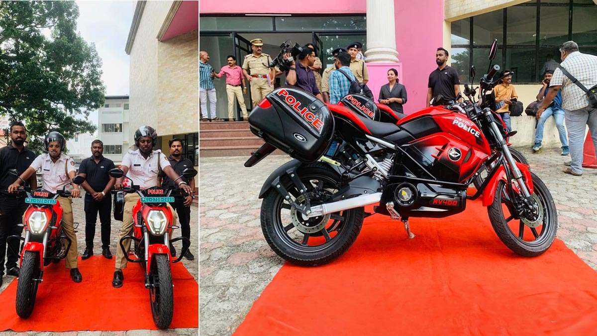 Kerala Police Welcomes Revolt Electric Motorcycles To Their Fleet On ...