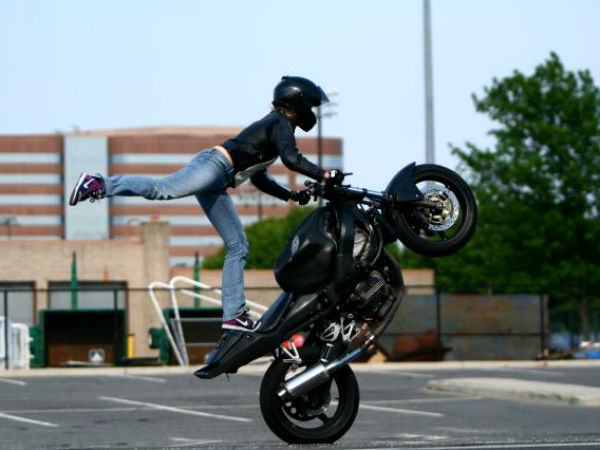Leah Peterson | World's First Female Professional Stunt Biker | Images ...