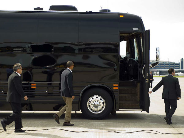 US President | Barack Obama Bus | Worth $1.1 Million | Bullet Proof ...