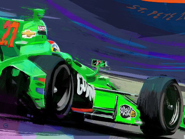 Doug Garrison | Digital Motorsports Artwork | Off Beat - DriveSpark