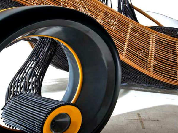 Futuristic Looking Handcrafted Bamboo Concept Car - DriveSpark