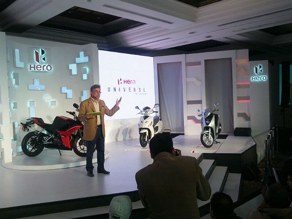 Hero MotoCorp Reveals Five New Models - DriveSpark News