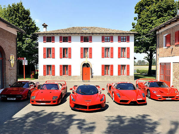 A Collector Drives His Fleet Of Ferraris To Pick Up A LaFerrari ...
