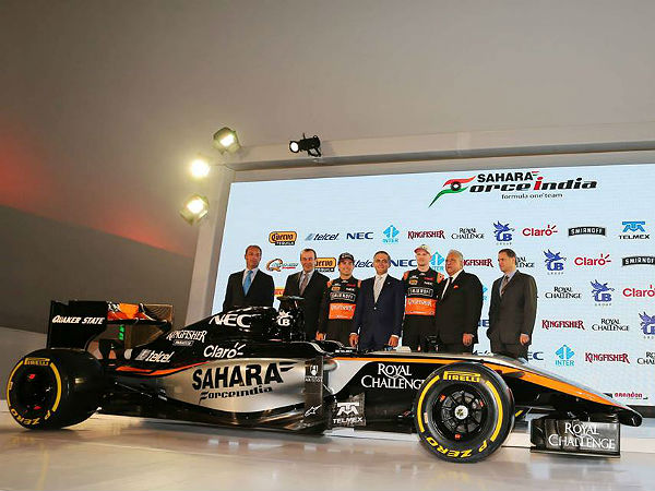 Force India Unveils Its New Livery For 2015 In Mexico - DriveSpark News