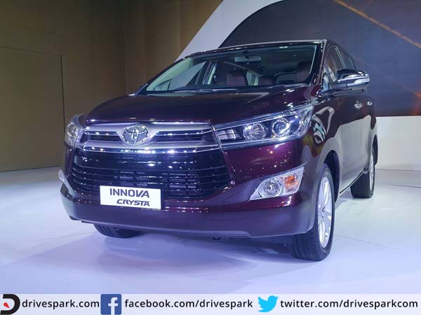 Toyota Innova Crysta First Look Review, Images, India Launch ...