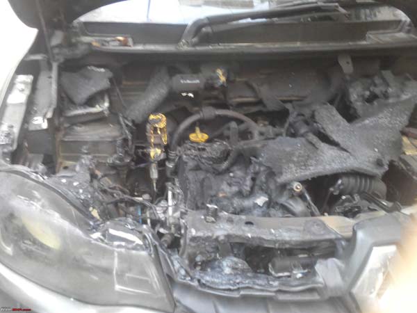 Renault Kwid On Fire; Owner Asked To Claim Insurance - DriveSpark News