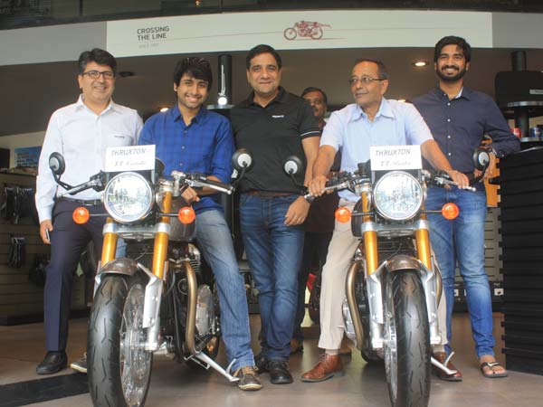 T.T. Raghunathan & Varadarajan Buy The Triumph Thruxton R - DriveSpark News