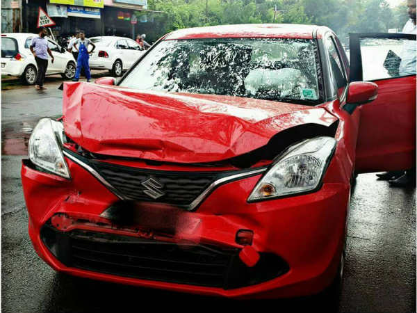 Maruti Suzuki Baleno Crashes Into Volkswagen Jetta, Gets Its Face ...