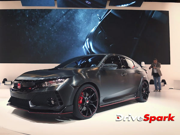 2016 Paris Motor Show: Honda Civic Type R Concept Revealed - DriveSpark ...