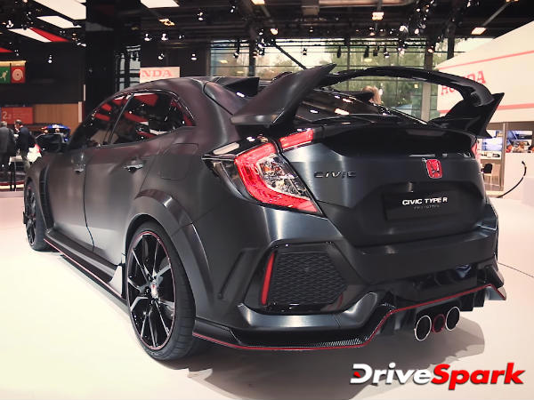 2016 Paris Motor Show: Honda Civic Type R Concept Revealed - DriveSpark ...