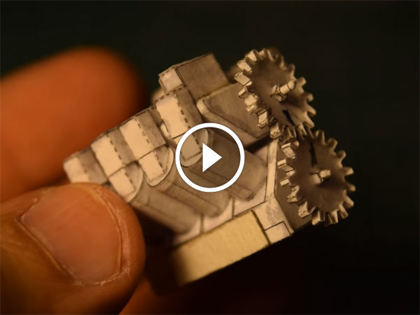 Miniature V8 Engine Made From Paper Works Using Compressed Air - DriveSpark