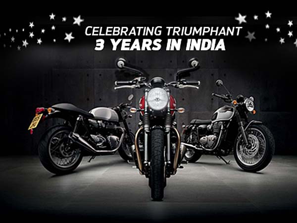 Triumph Motorcycles Turns Three In India - DriveSpark News