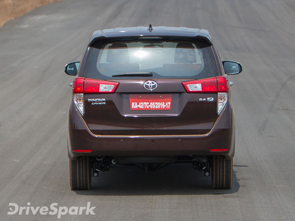 Toyota Innova Crysta ZX Drops 17-inch For 16-Inch Wheels - DriveSpark News