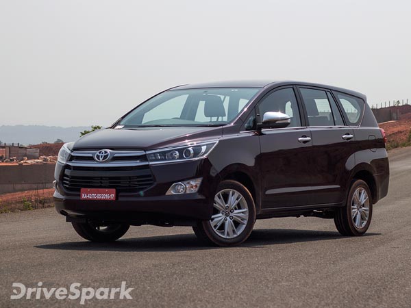 Toyota Innova Crysta ZX Drops 17-inch For 16-Inch Wheels - DriveSpark News