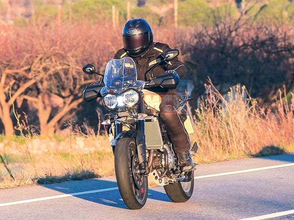 New Triumph Tiger Spied Testing In Spain - DriveSpark News