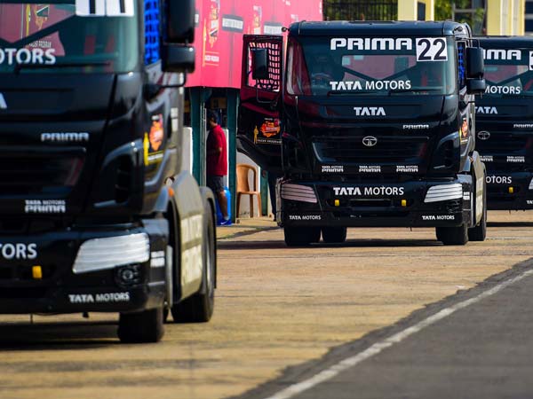 Tata Prima Race Trucks Flagged Off From Factory - DriveSpark News
