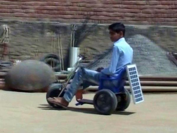 This 13-Year Old Boy Designed A Bike That Runs On Solar Energy - DriveSpark
