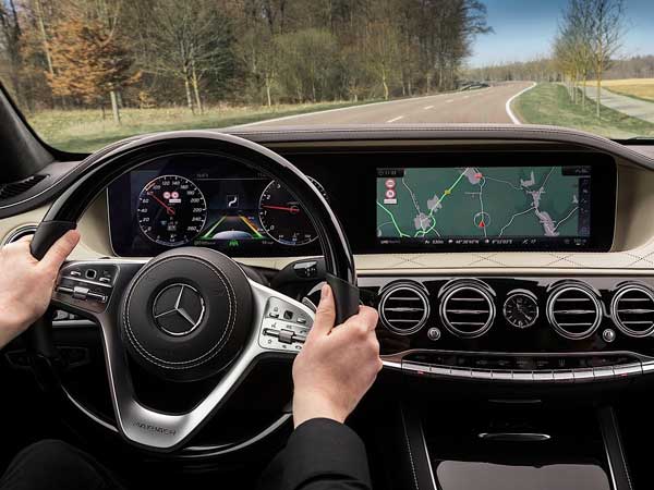 Mercedes S-Class Facelift Dashboard Revealed - DriveSpark News