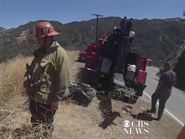 Motorcycle Rider Crashes Off Cliff And Lives To Tell Story - Video ...