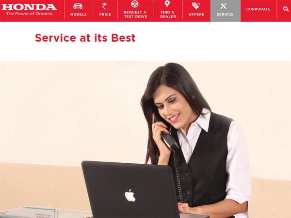 Honda Cars India Launches New Customer Service Section On Website ...