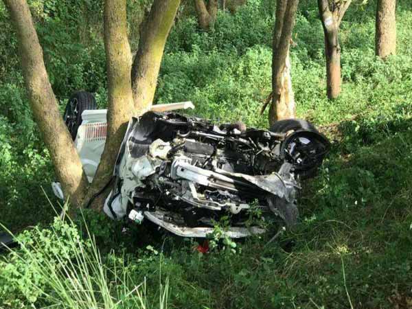 Driver Escapes Unhurt From Brutal Fiat Punto Abarth Crash - DriveSpark