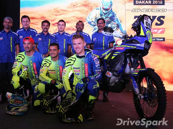 Sherco TVS Racing Announces Riders For Dakar 2018 - DriveSpark News