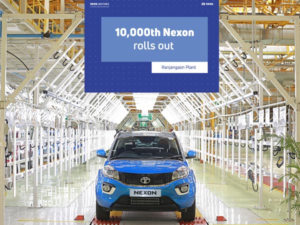Tata Motors Rolls Out 10,000th Nexon SUV From Its Ranjangaon Facility ...