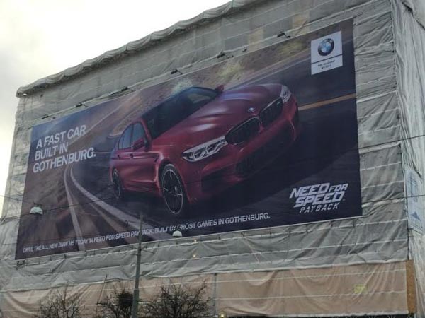 BMW Trolls Volvo In Its Own Hometown With M5 Billboard Ad. - DriveSpark