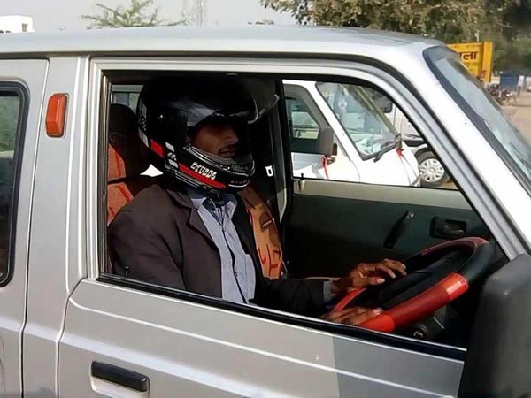 Man Fined For Not Wearing Helmet While Driving In Rajasthan - DriveSpark