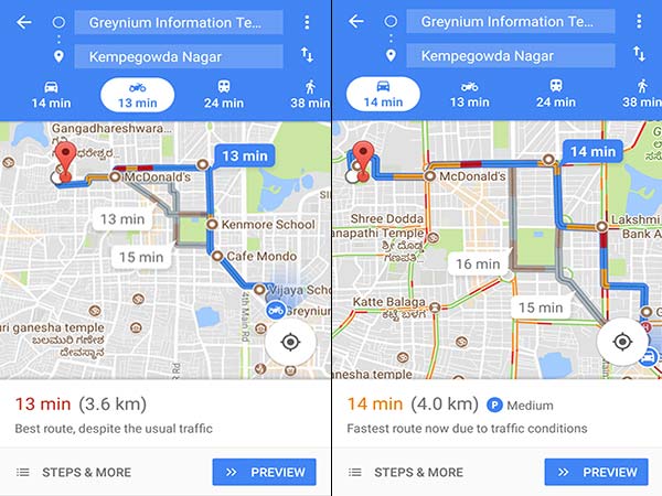 Google Maps Gets Two Wheeler Mode In India; A World’s First Feature ...