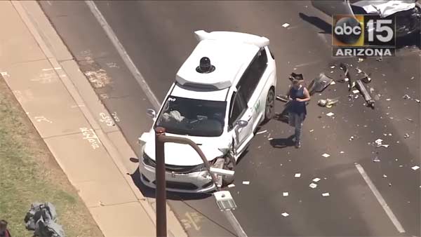 Waymo Self-Driving Car Crashes In Arizona - DriveSpark News