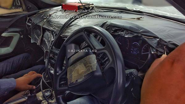 Tata Harrier Interior Spied - Instrument Cluster And Features Revealed ...