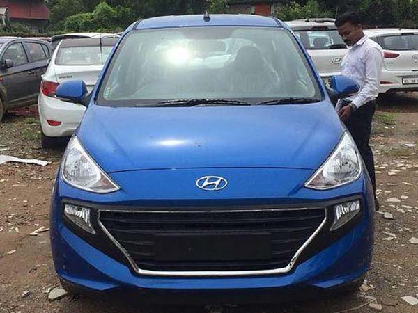 New Hyundai Santro Blue Colour Variant Spotted Ahead Of Launch ...