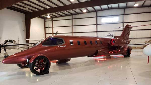 Learjet Limo Unveiled: Aircraft Turned Into Club On Wheels - DriveSpark