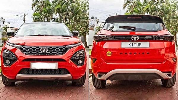 Tata Harrier Painted In Range Rover Red By Kitup Automotive ...